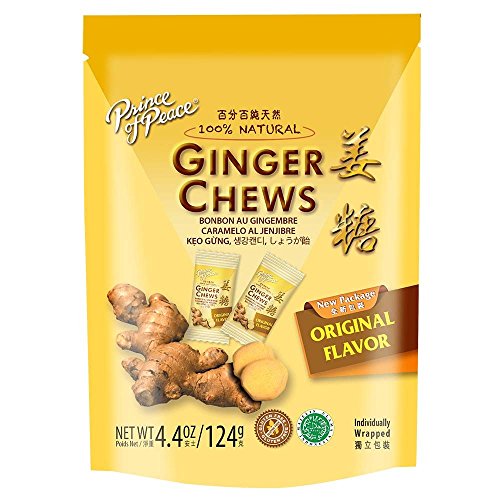 Natural ginger candy for nausea relief