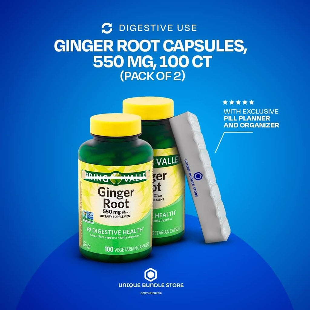 Natural ginger capsules for health