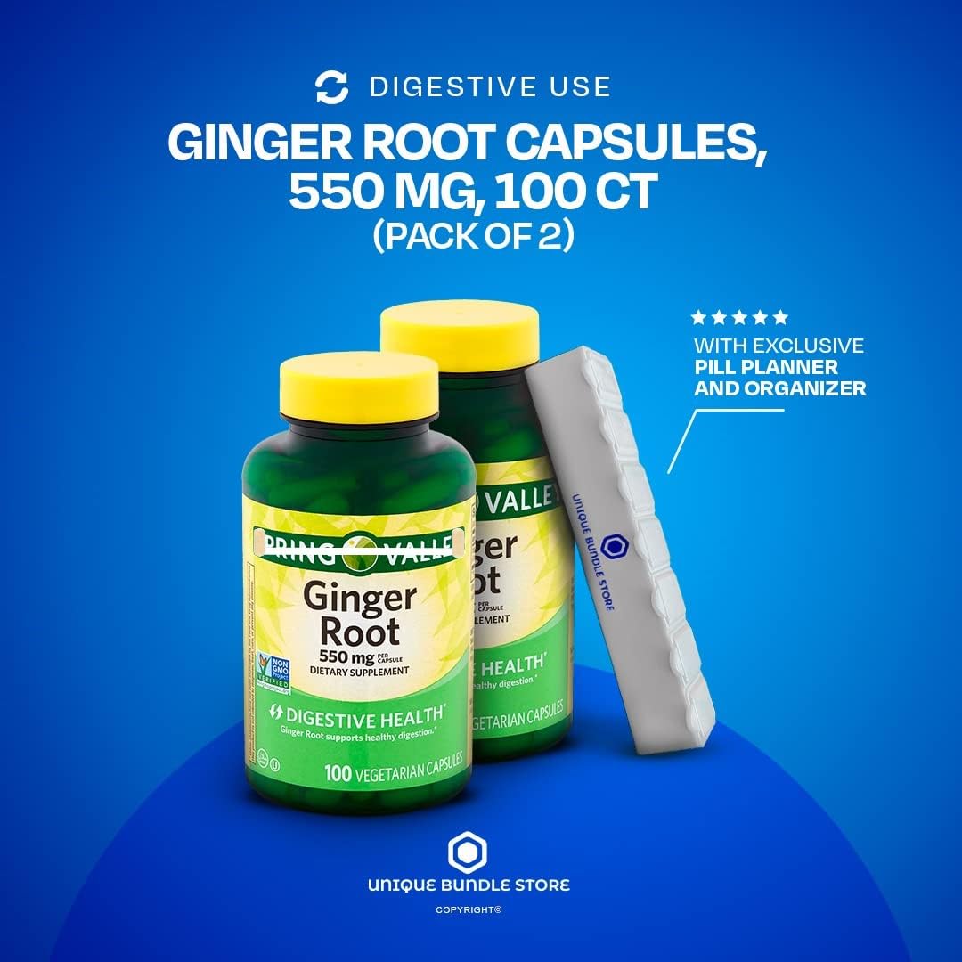 Natural ginger capsules for health