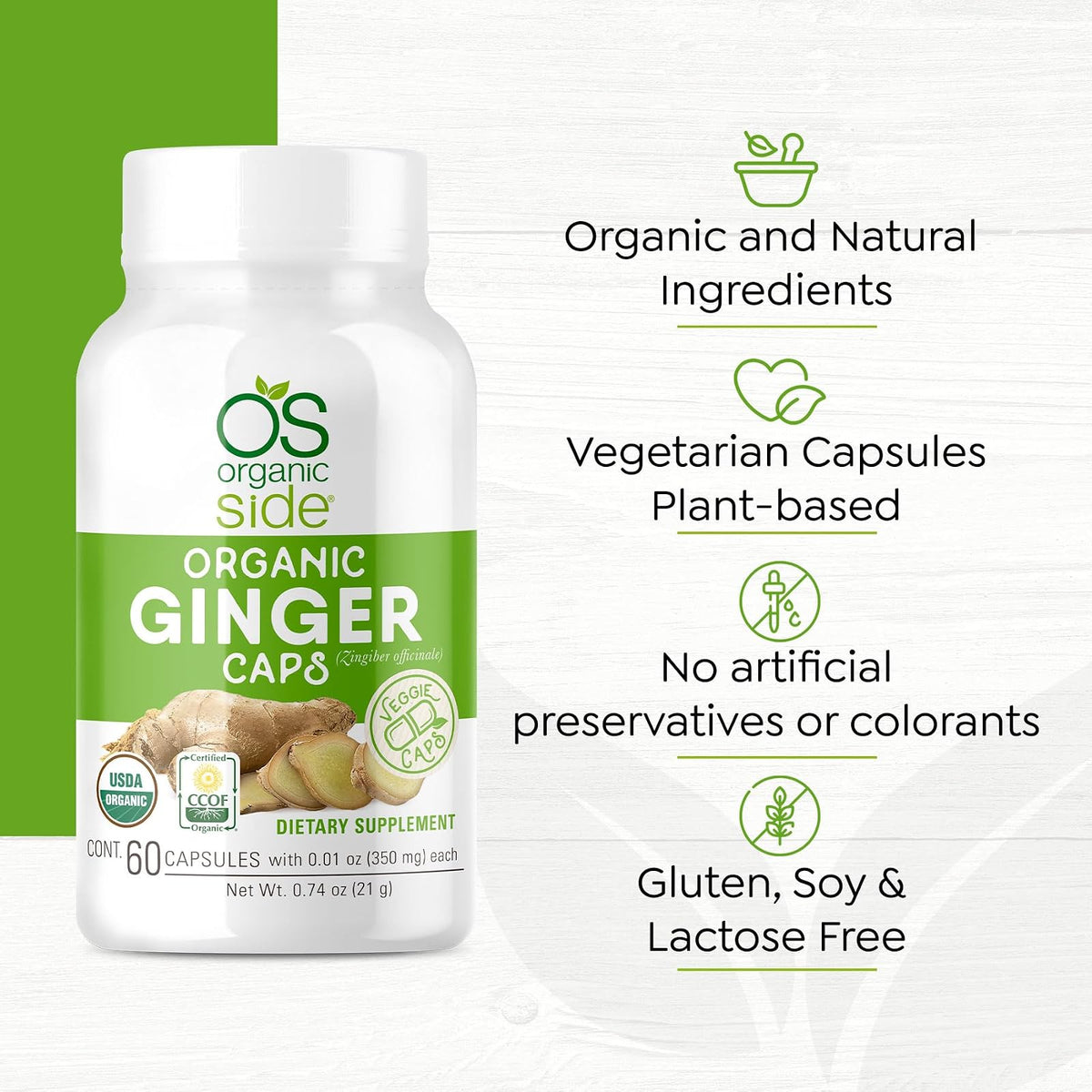 natural ginger capsules for immune support