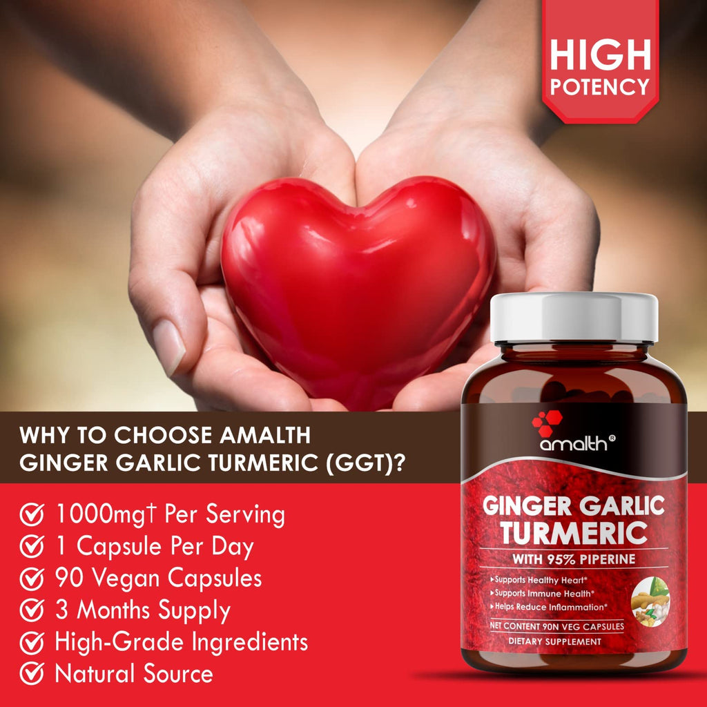 natural ginger garlic turmeric supplement