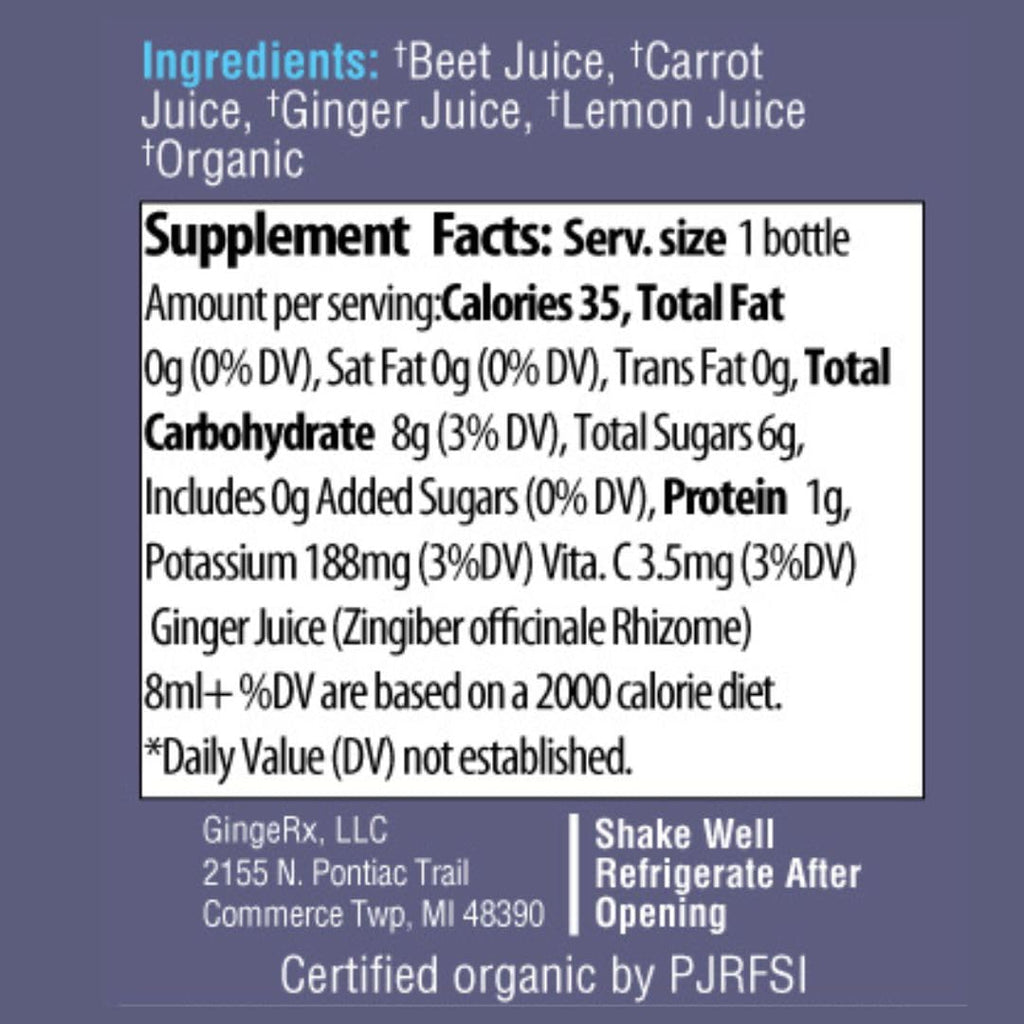 natural ginger juice for smoothies