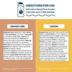 natural ginger-lime electrolyte blend