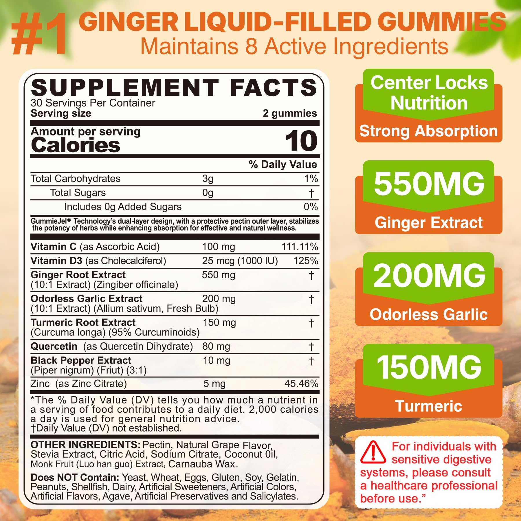 natural ginger supplement for energy