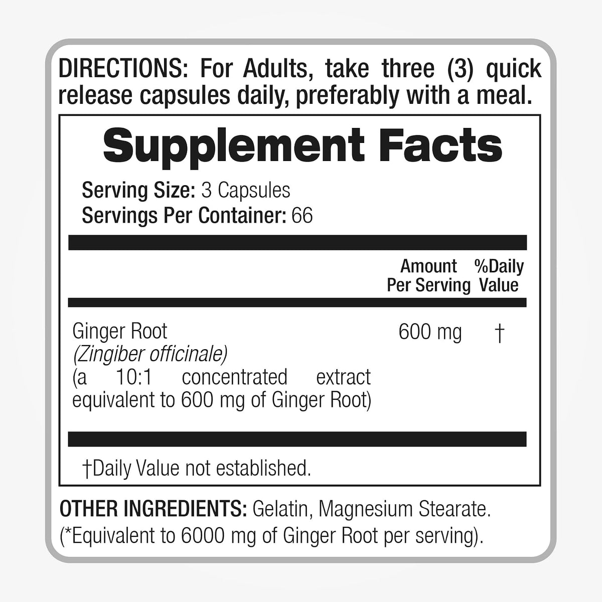 natural ginger supplement for wellness