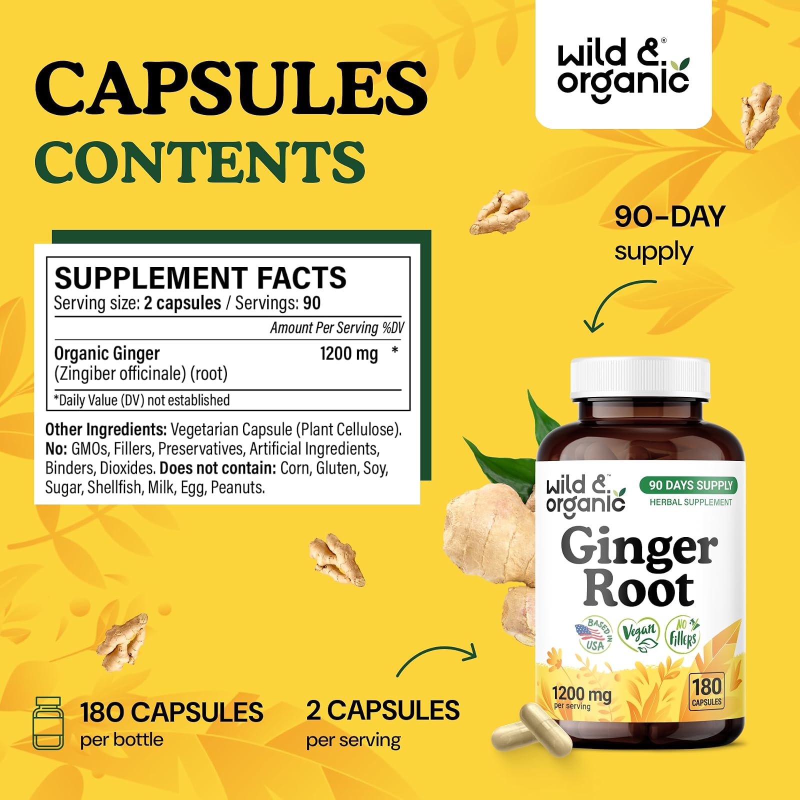 natural ginger tea supplement