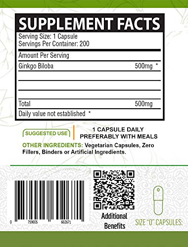 Natural ginkgo biloba benefits for females