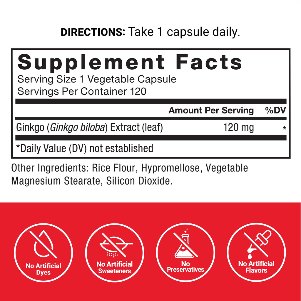 natural ginkgo biloba for improved concentration