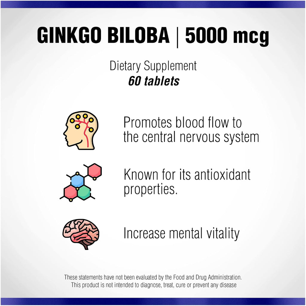Natural Ginkgo Biloba for memory
