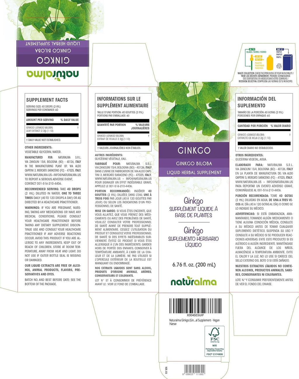 natural ginkgo biloba liquid extract