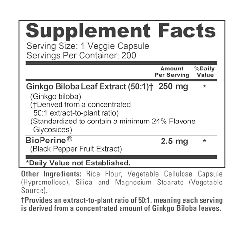 natural ginkgo biloba supplement benefits