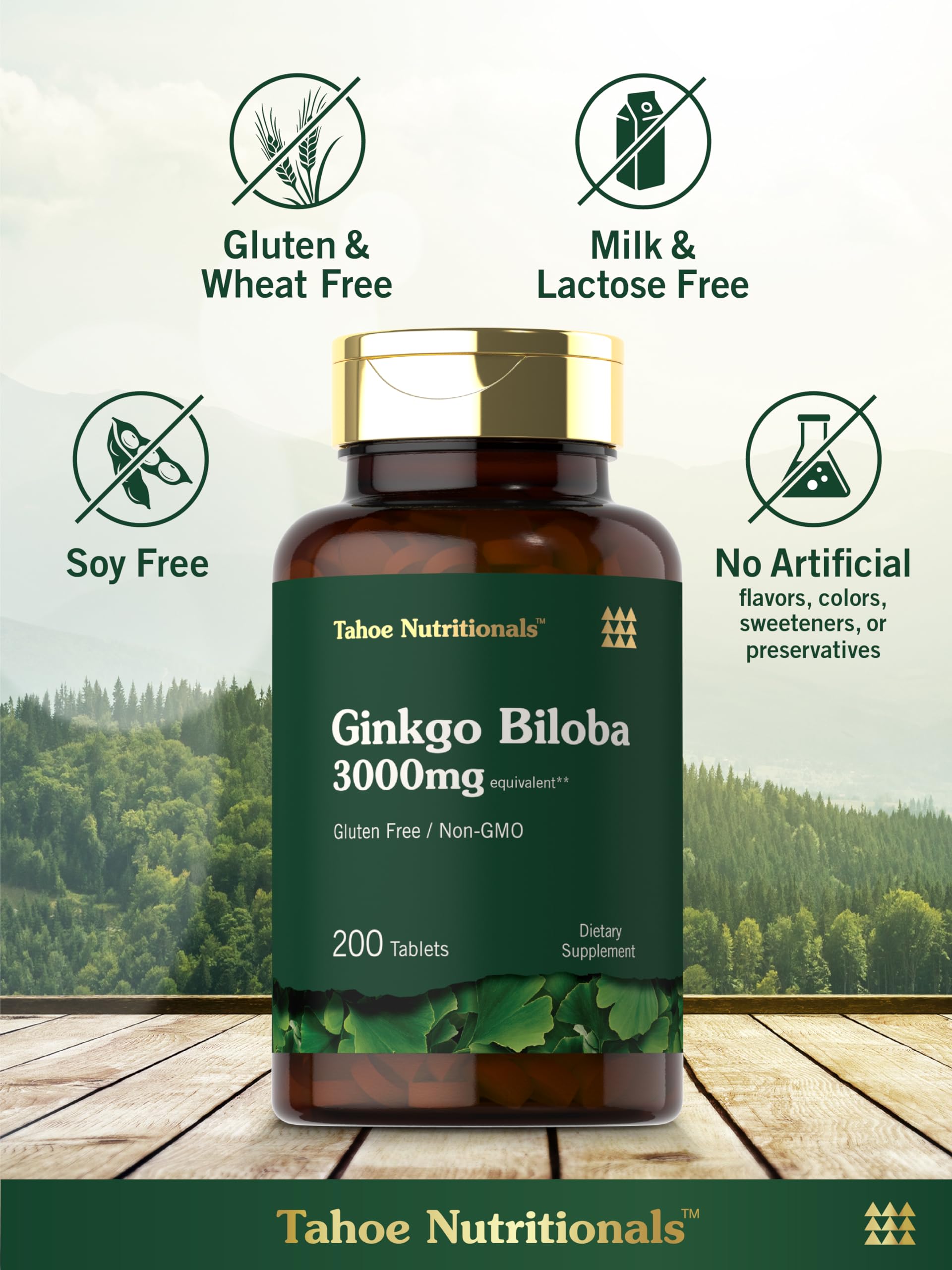 natural ginkgo biloba supplement features