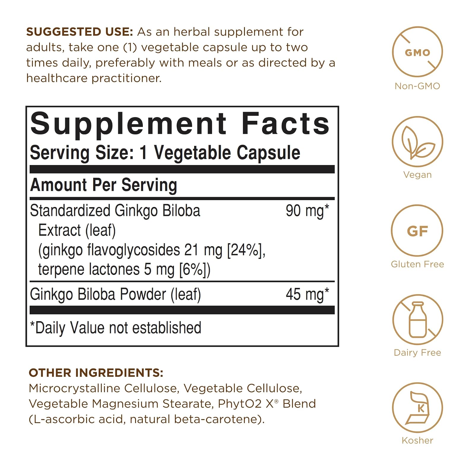 natural ginkgo biloba supplement