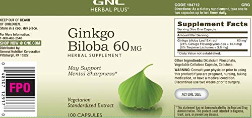 natural ginkgo biloba supplement