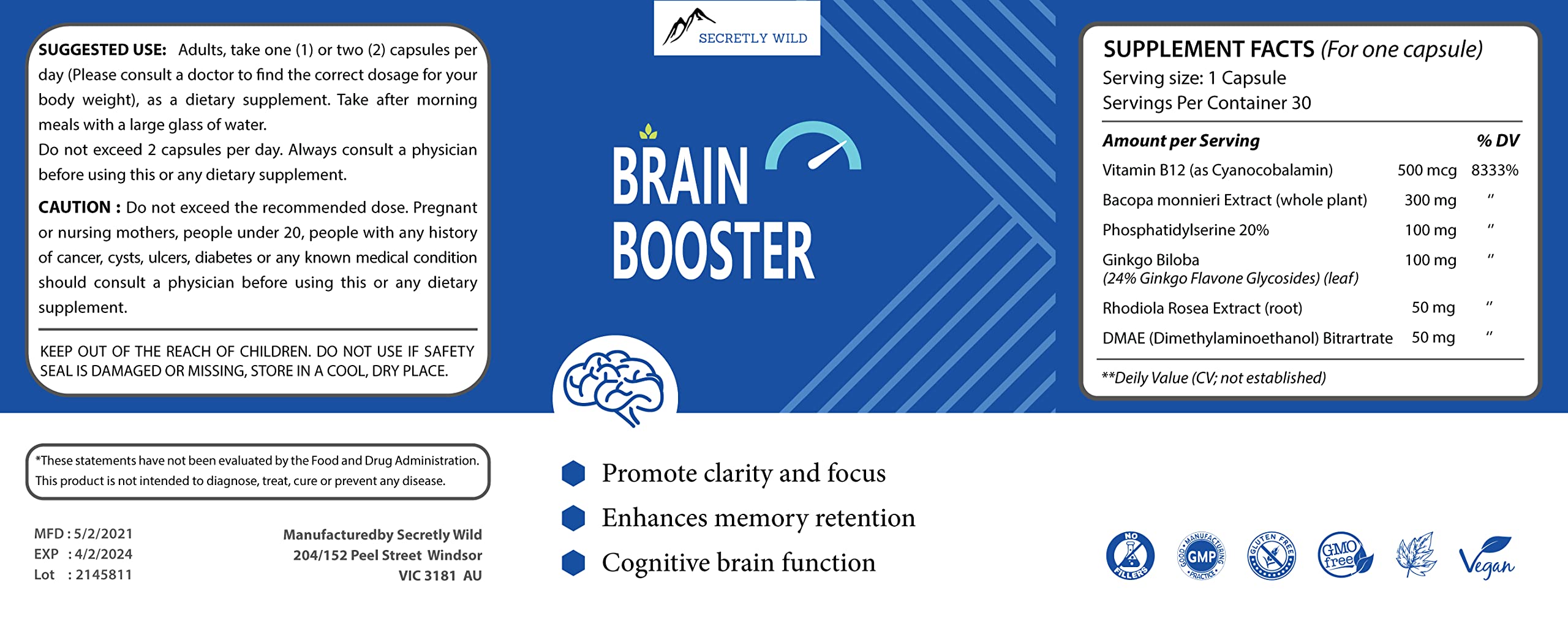 natural ginkgo biloba tablet for brain function