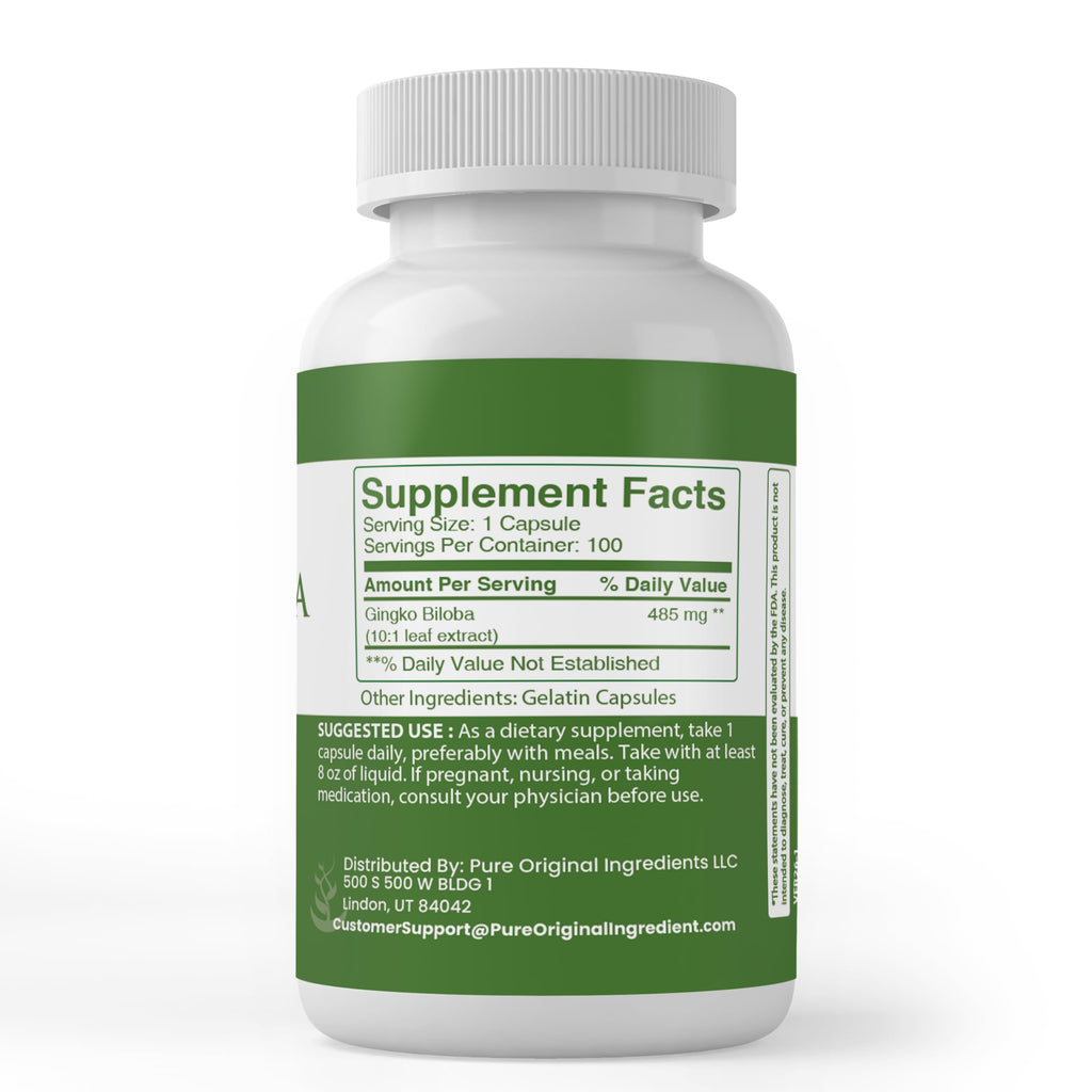 natural ginkgo biloba tablet option