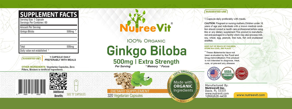 natural ginkgo biloba tablets for brain function