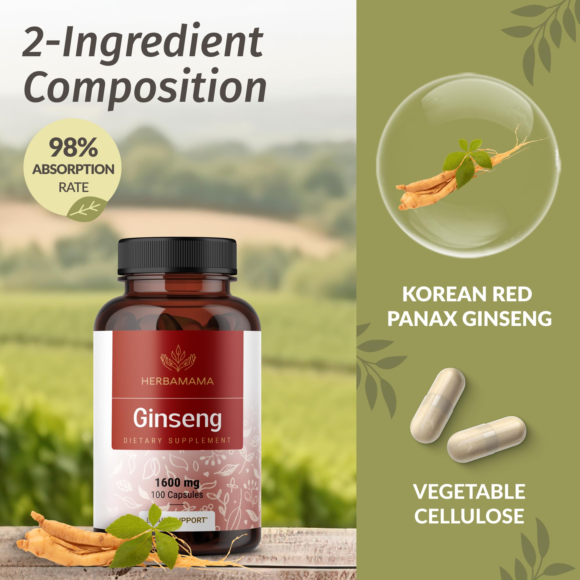 natural ginseng capsules for health
