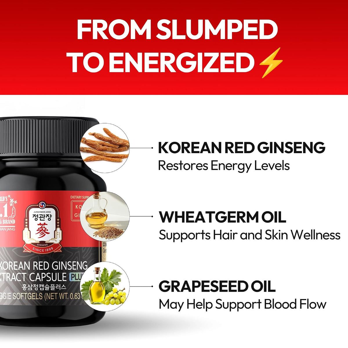 Natural ginseng extract for wellness