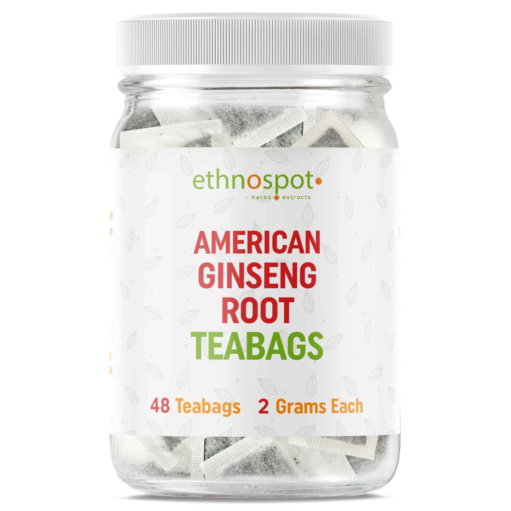 natural ginseng herbal tea bags