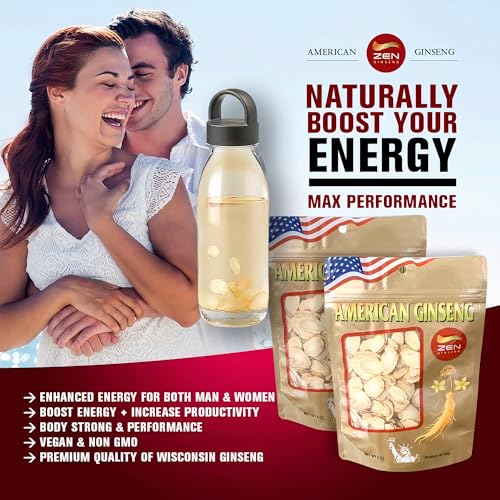 Natural ginseng slices for energy boost