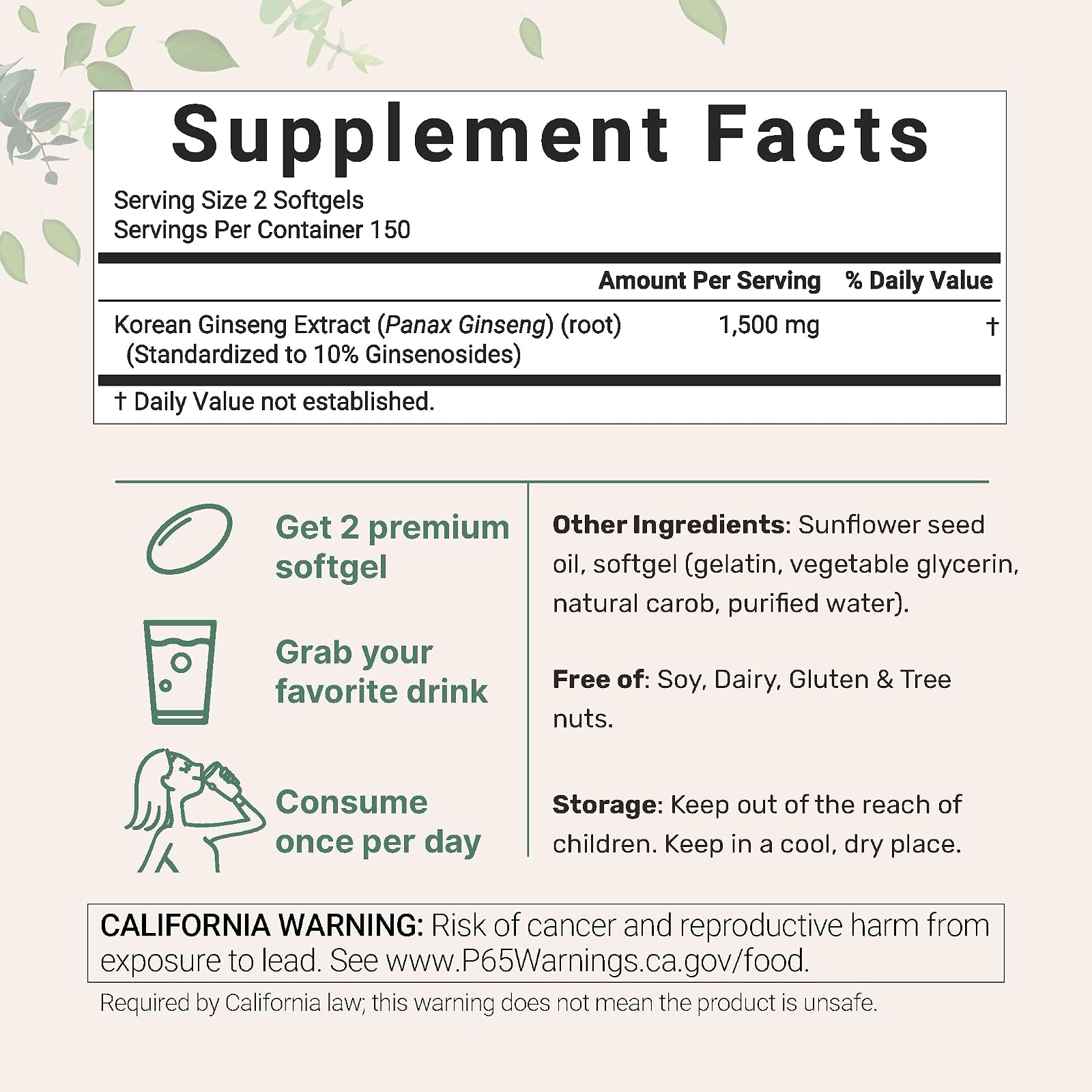 natural ginseng supplement for vitality