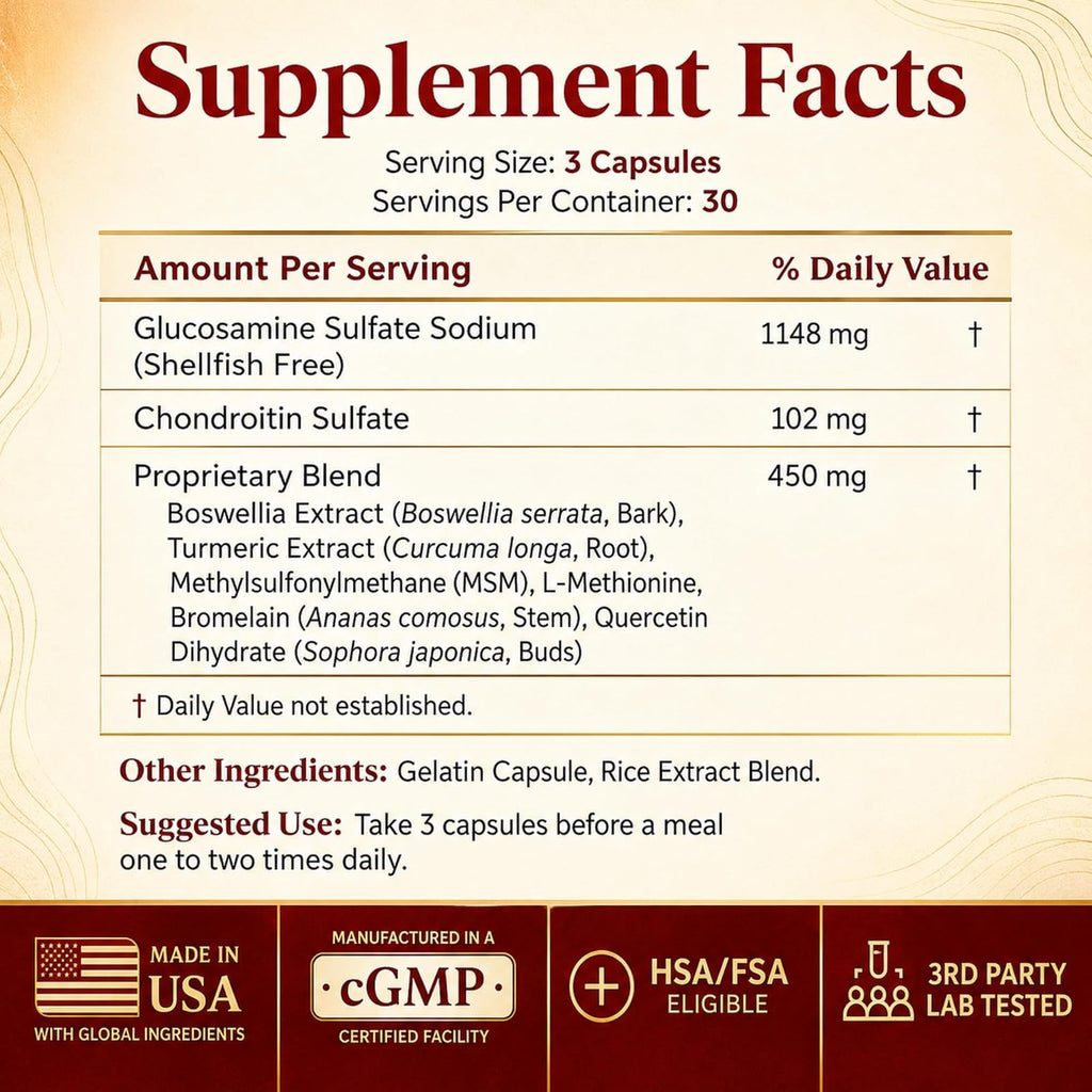 natural glucosamine chondroitin capsules