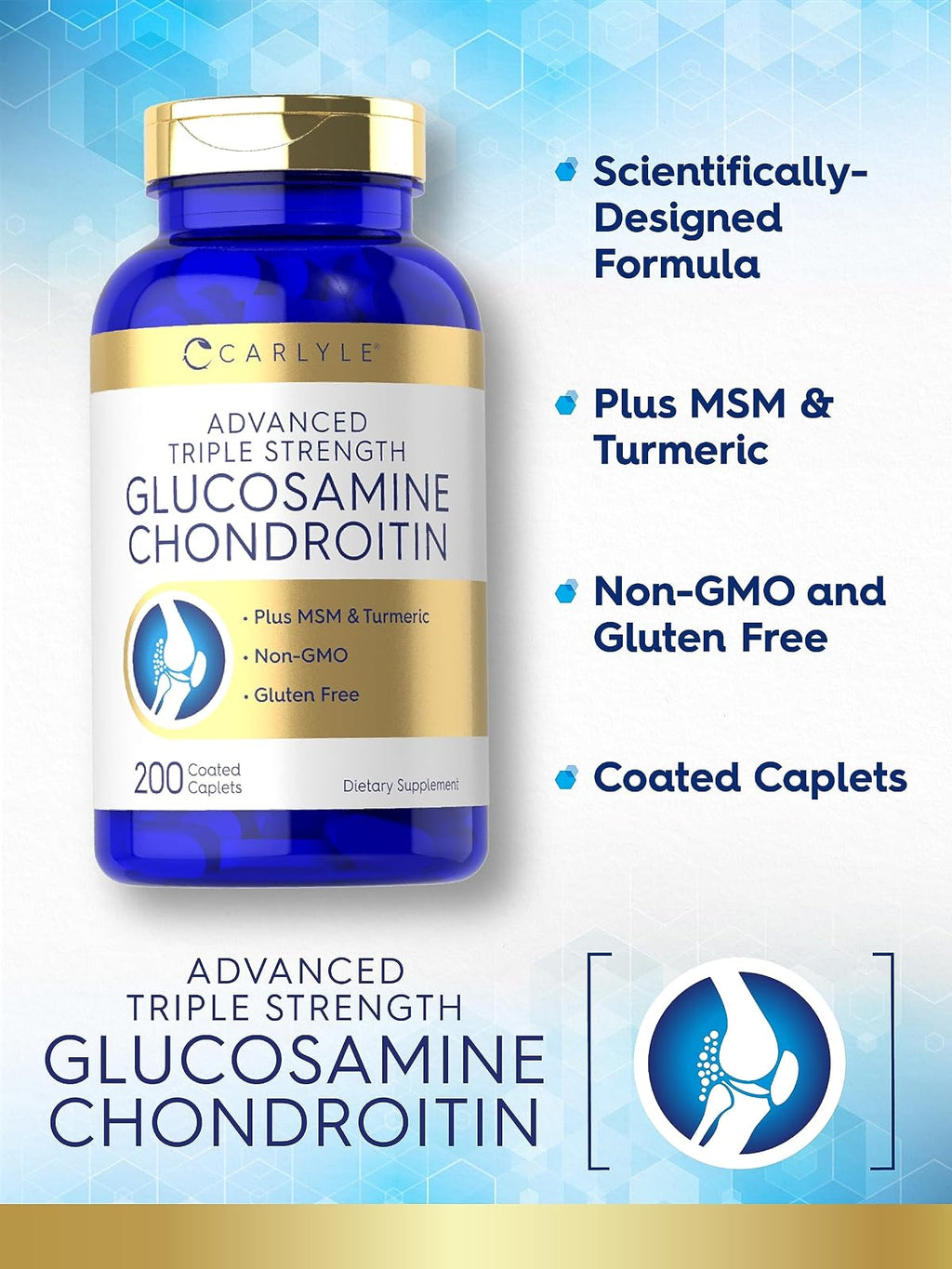 natural glucosamine chondroitin MSM formula