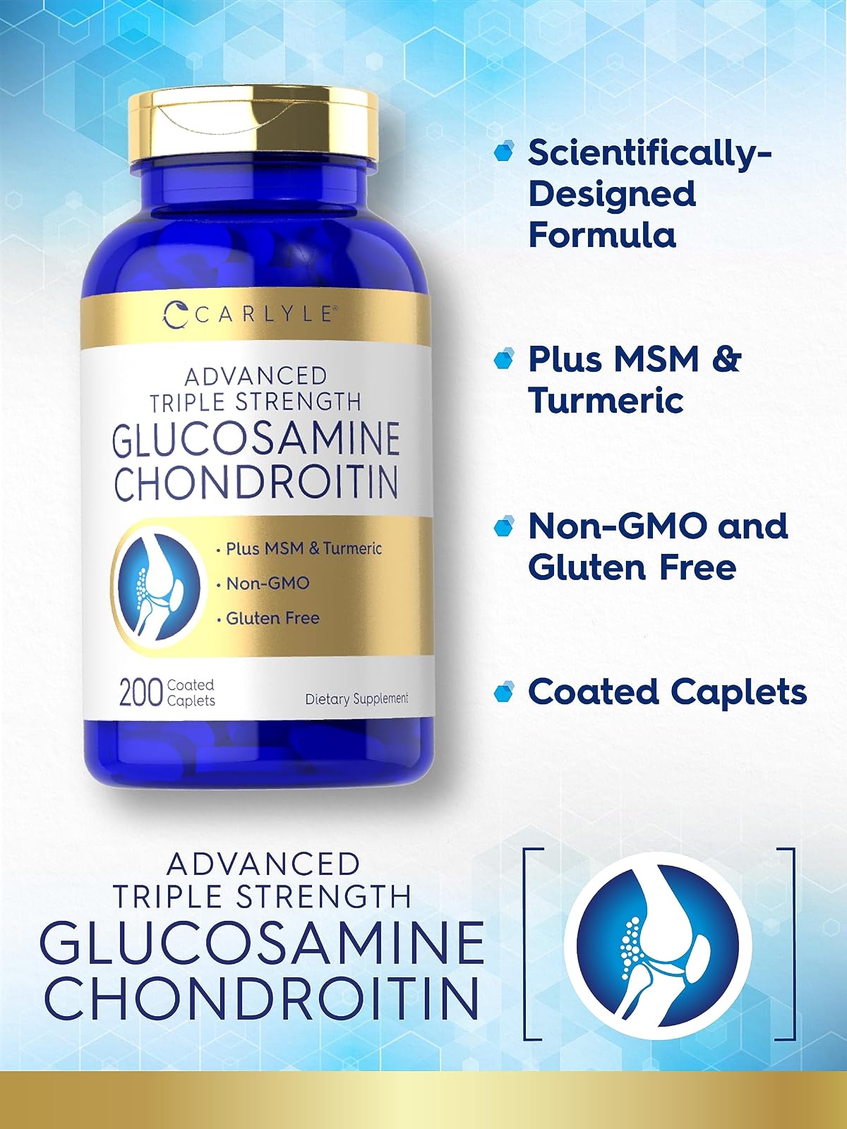 natural glucosamine chondroitin MSM formula