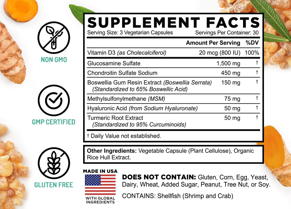 natural glucosamine chondroitin MSM supplement