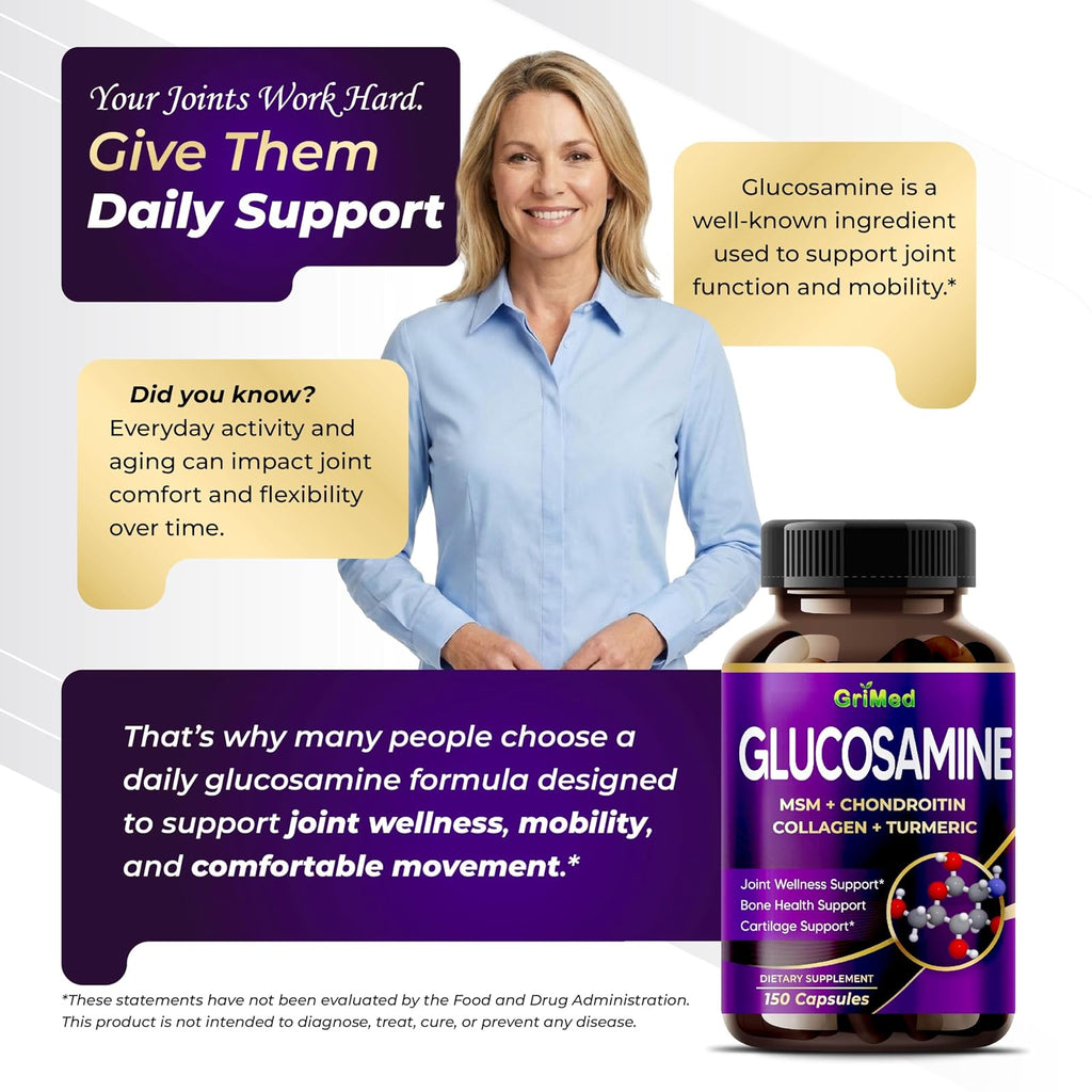 Natural glucosamine complex for joints