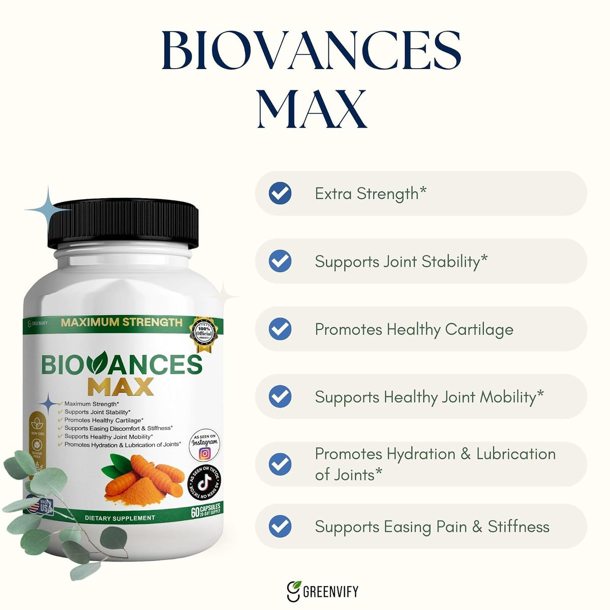 Natural glucosamine for joint comfort