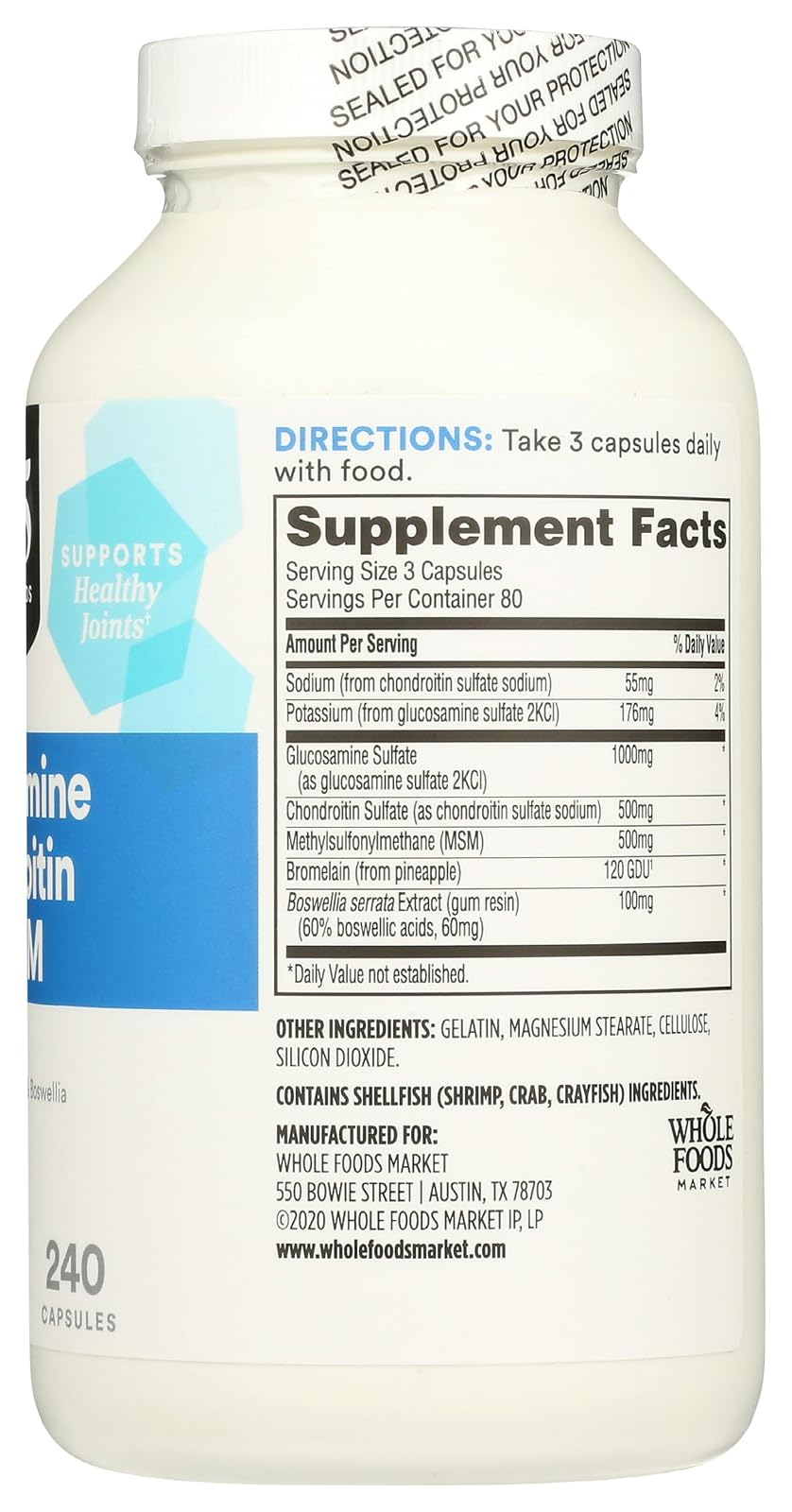 Natural glucosamine for joint health