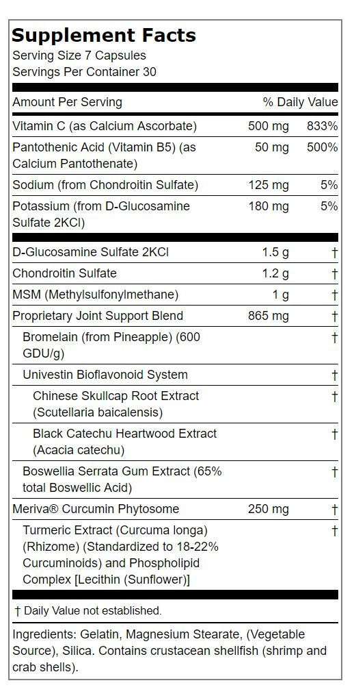 natural glucosamine for joint health