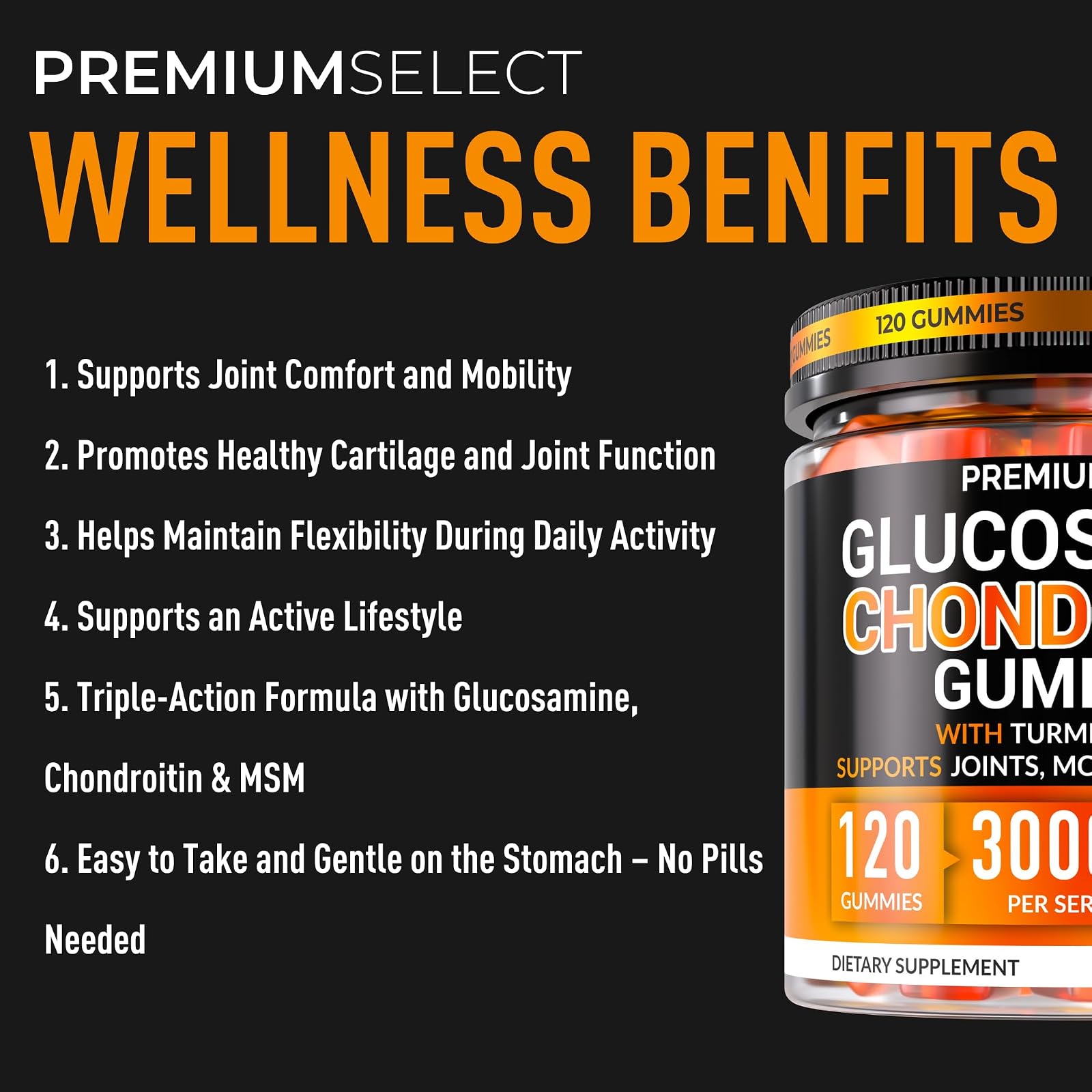 natural glucosamine gummies for joint support