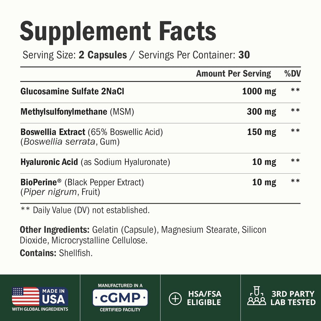 natural glucosamine sulfate benefits