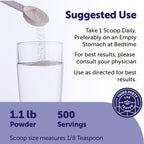 Natural glycine powder for enhanced sleep quality