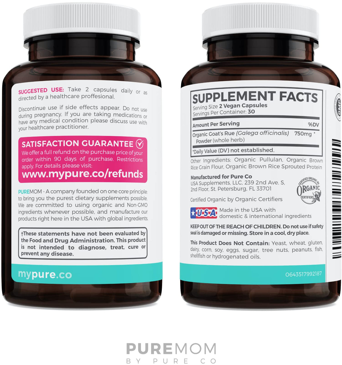 natural goat's rue multivitamin capsules