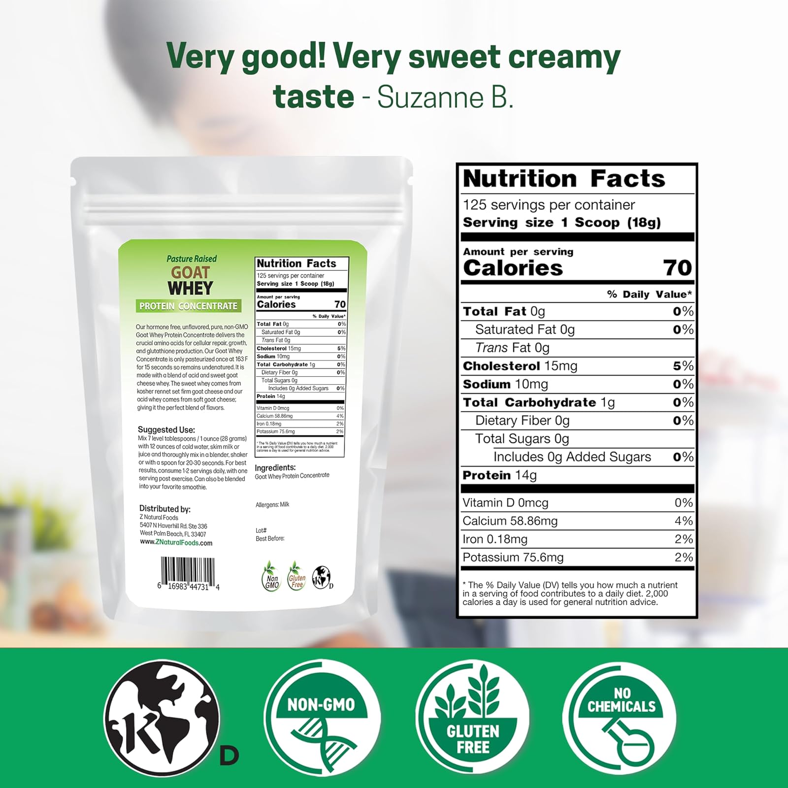 natural goat whey protein powder