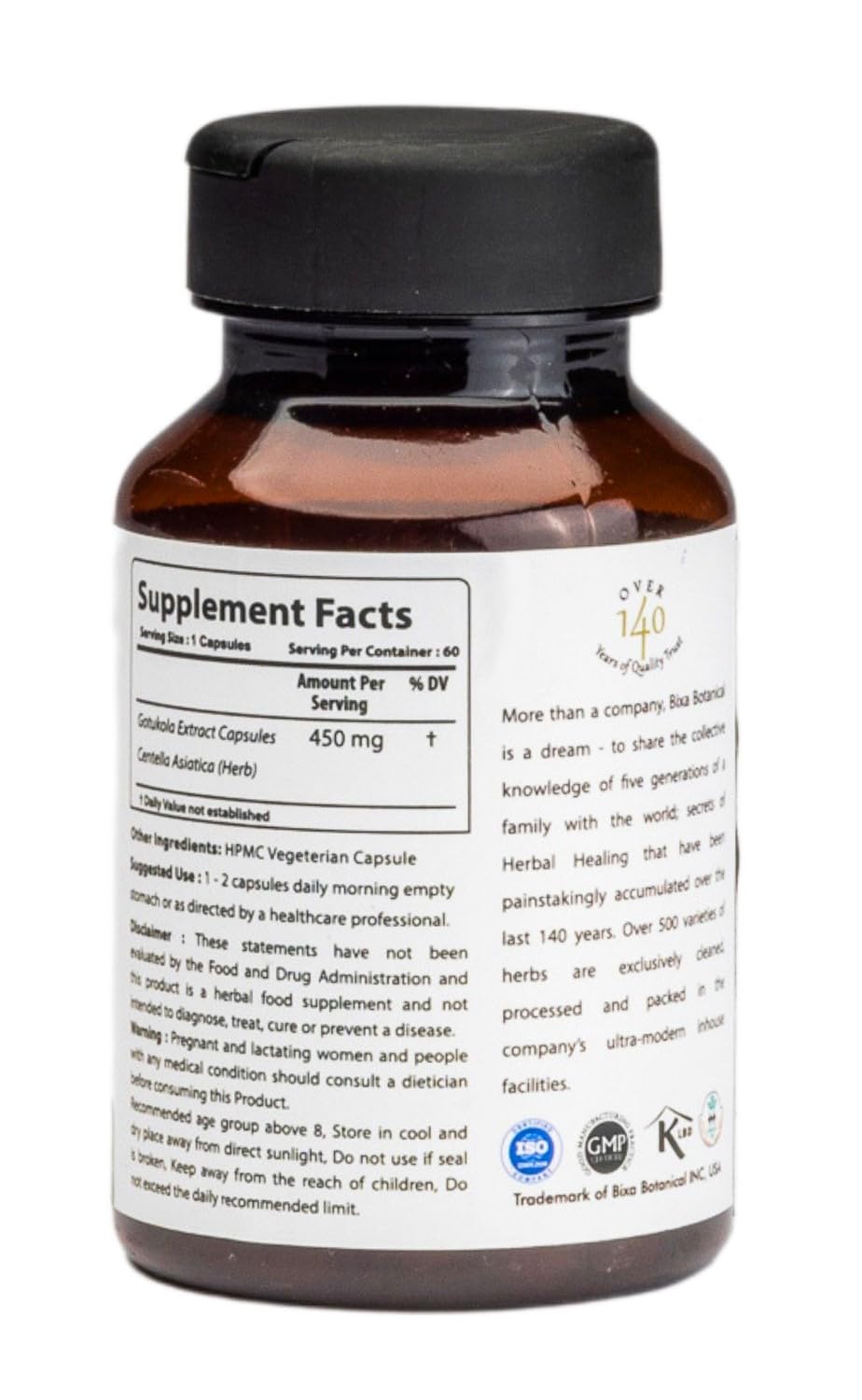 natural gotu kola capsules for wellness