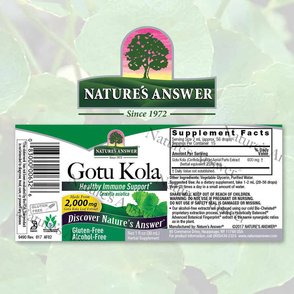 natural gotu kola extract advantages