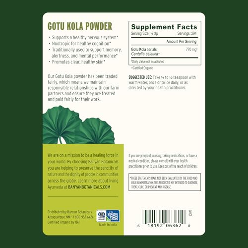natural gotu kola for wellness