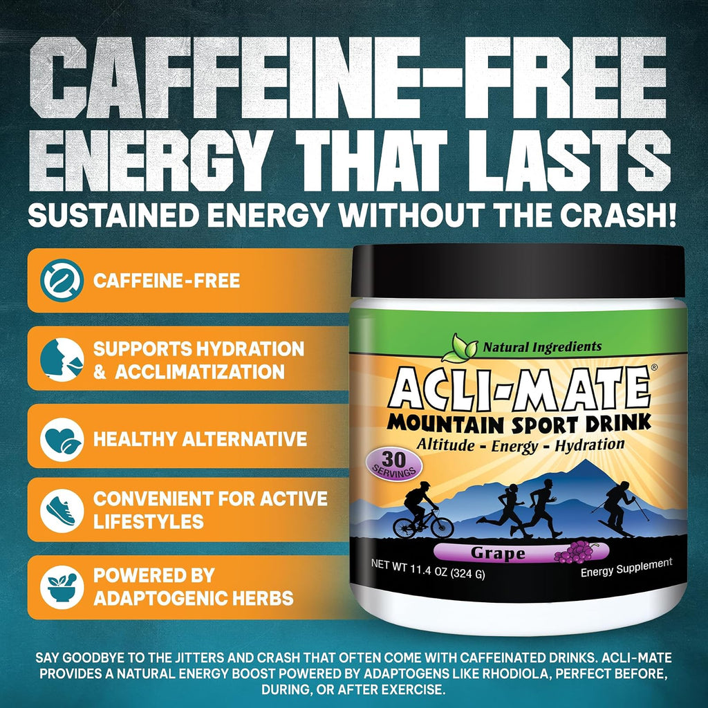 natural grape flavour electrolyte mix