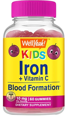 Natural grape flavour iron supplement