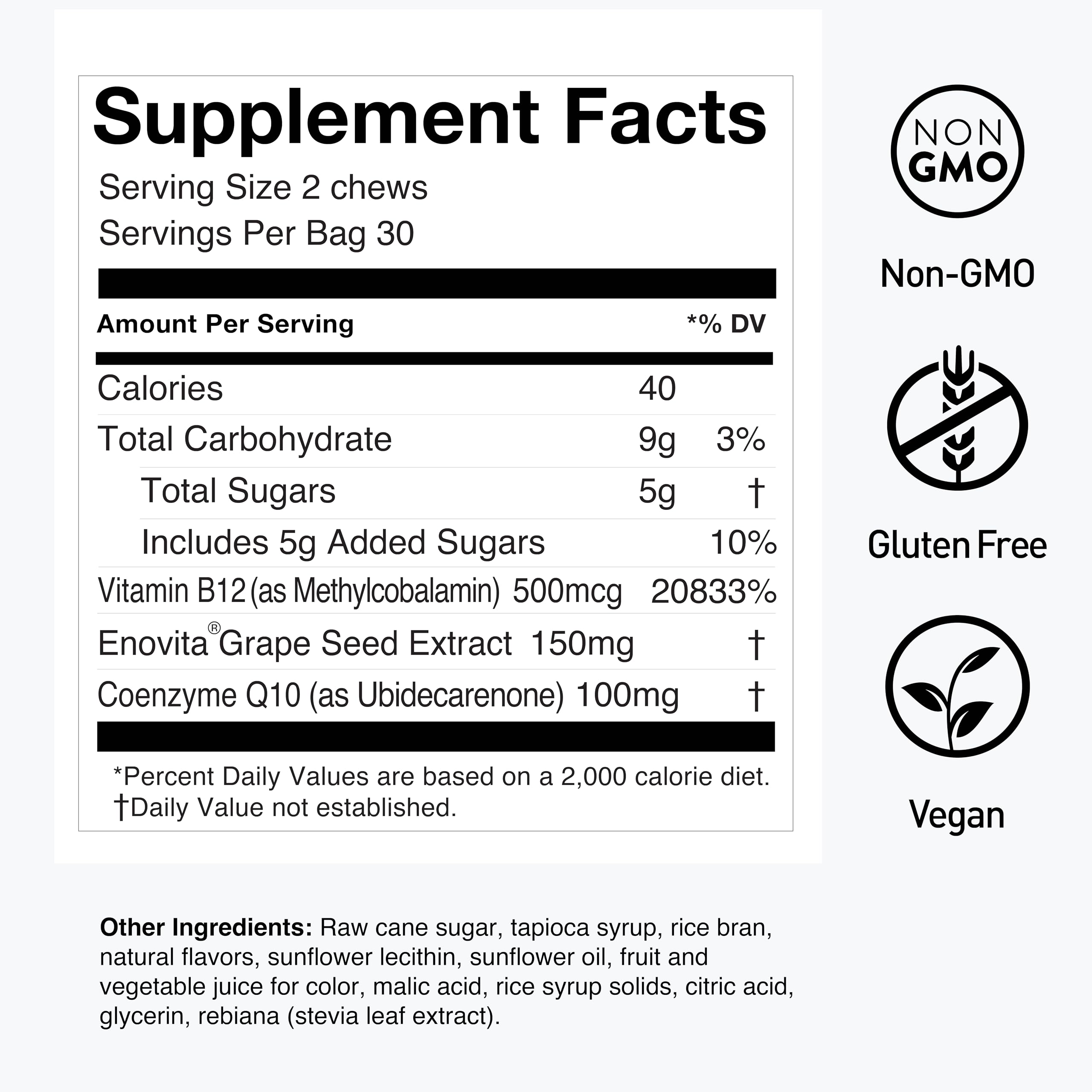 natural grape seed extract chews
