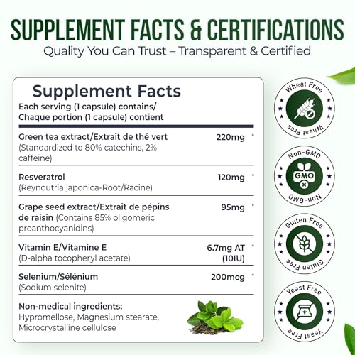 Natural grape seed extract supplement