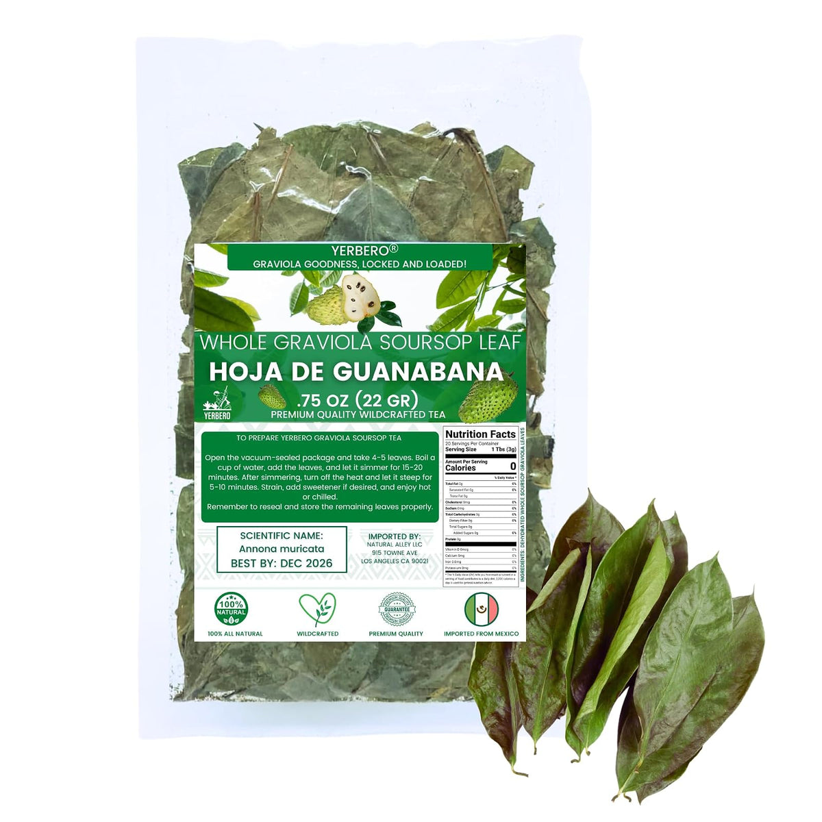 natural graviola tea ingredients