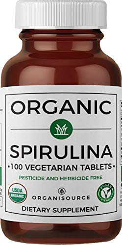 Natural green superfood spirulina tablets
