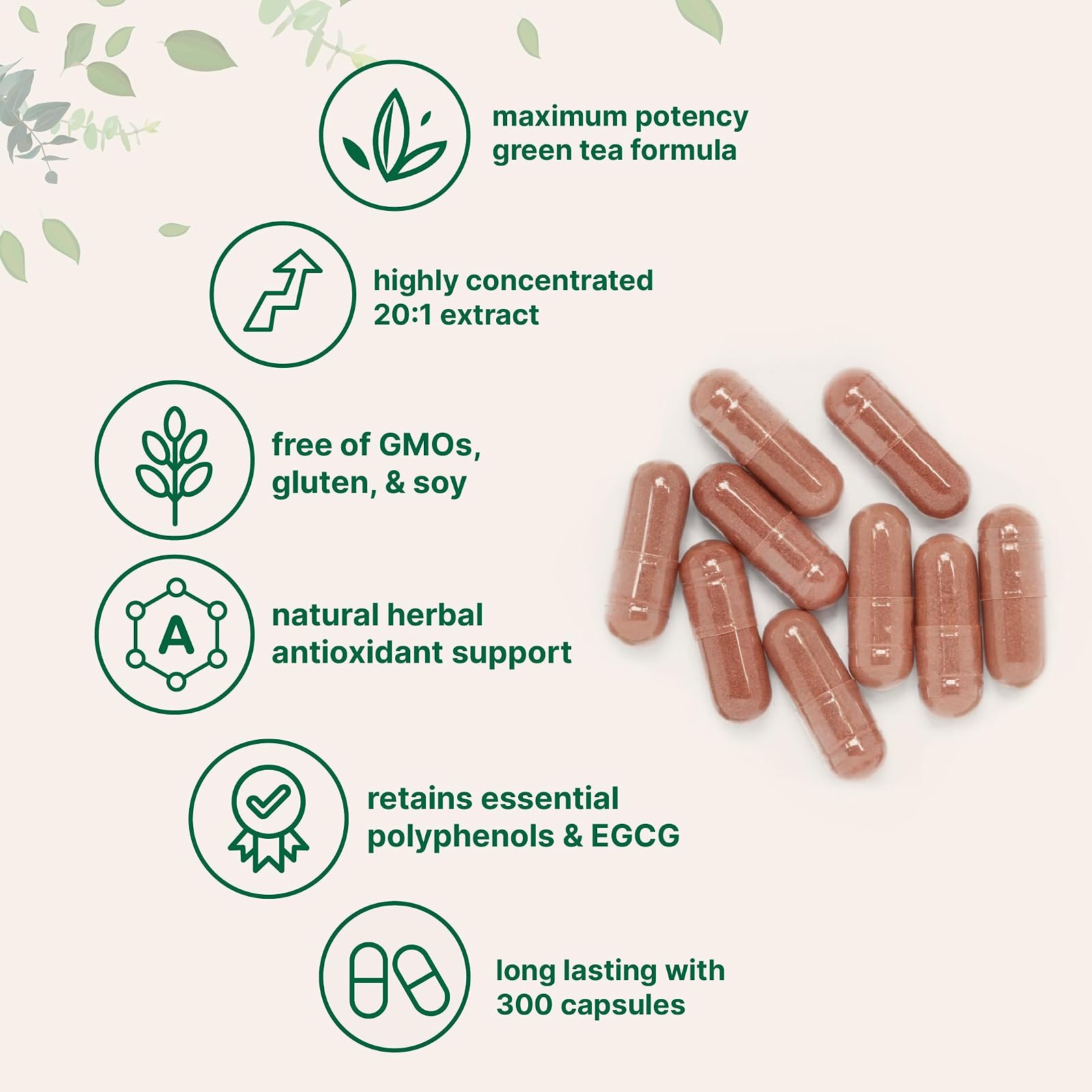 natural green tea extract supplement