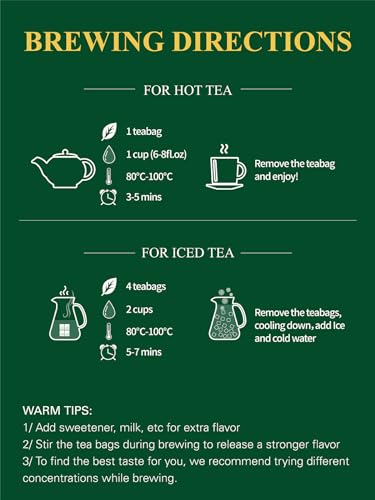 natural green tea for a revitalizing drink